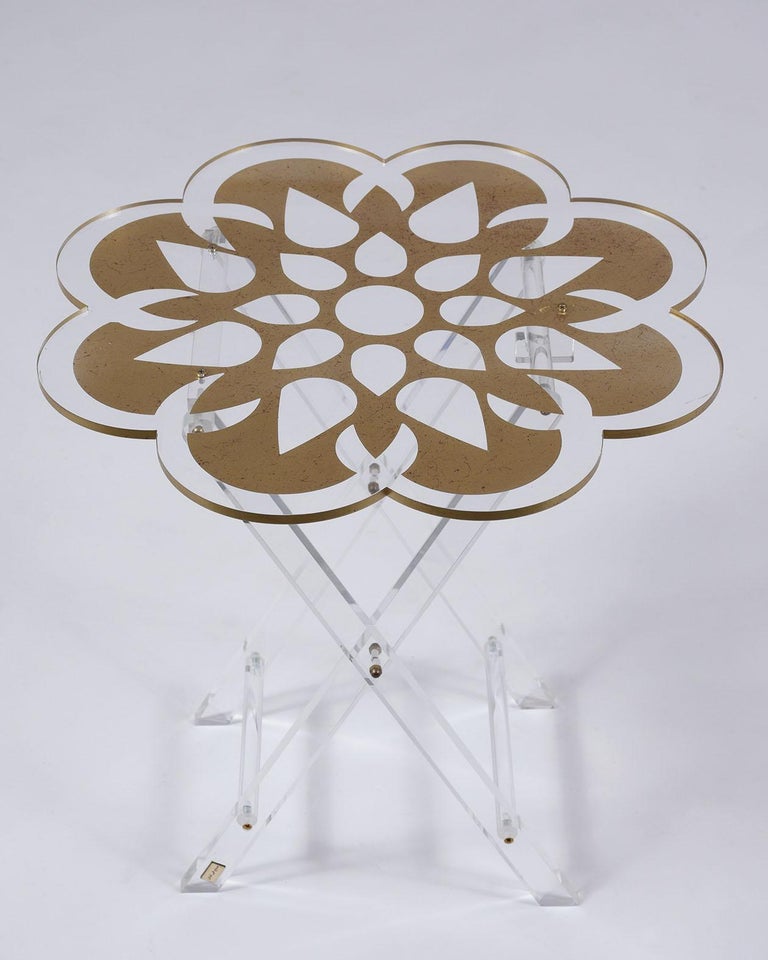 Set of Two Lucite Side Tables For Sale at 1stDibs