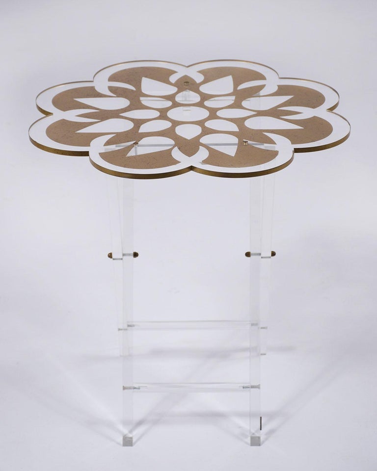 Set of Two Lucite Side Tables For Sale at 1stDibs