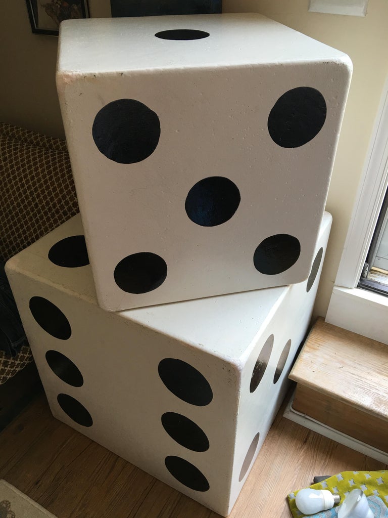 Set Of Two Mid-Century Cocktail Tables In The Shape Of Dice at 1stDibs ...