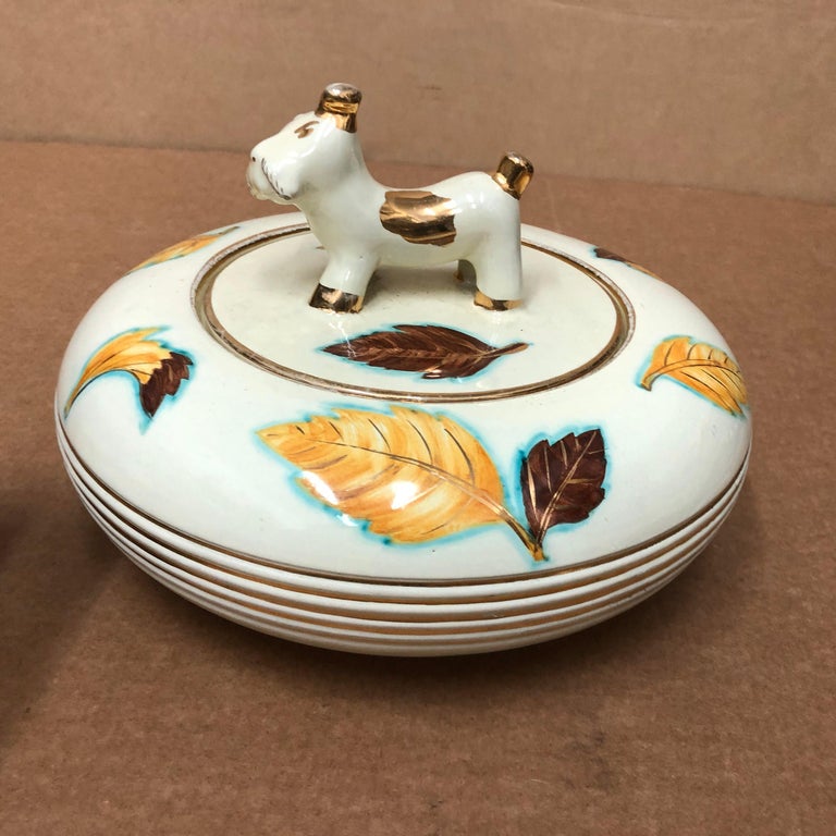 Set of Two Mid-Century Modern Deruta Ceramic Italian Boxes, circa 1960 ...