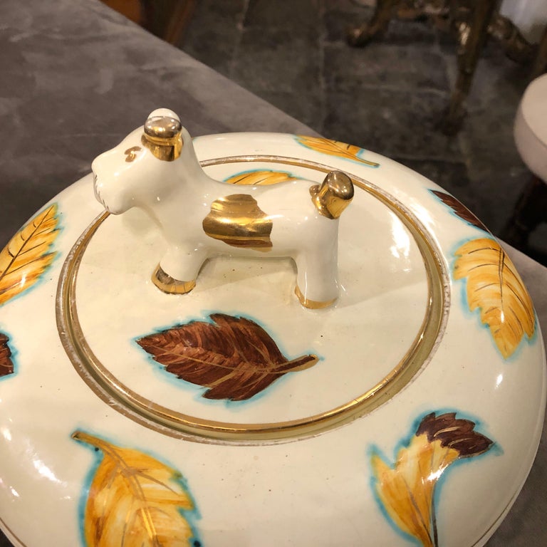 Set of Two Mid-Century Modern Deruta Ceramic Italian Boxes, circa 1960 ...