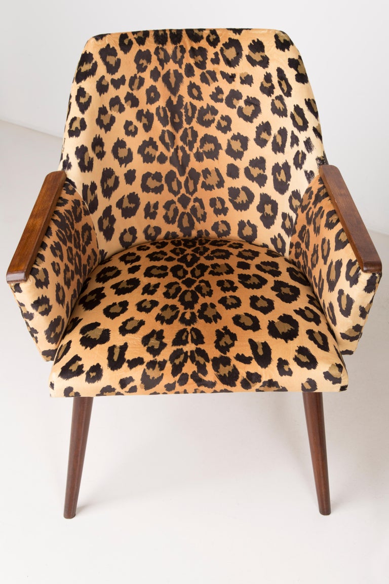 Set of Two Mid-Century Modern Leopard Print Chairs, 1960s, Germany at ...