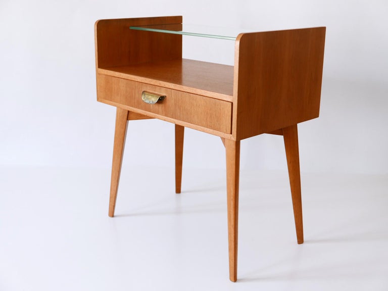 Set of Two Mid Century Modern Walnut Nightstands by WK Möbel Germany ...