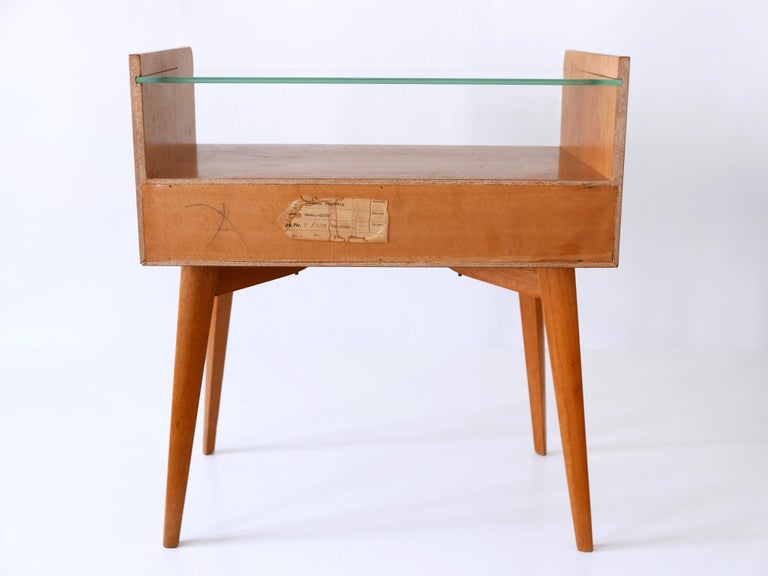 Set of Two Mid Century Modern Walnut Nightstands by WK Möbel Germany ...