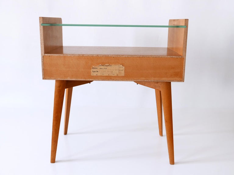 Set of Two Mid Century Modern Walnut Nightstands by WK Möbel Germany ...