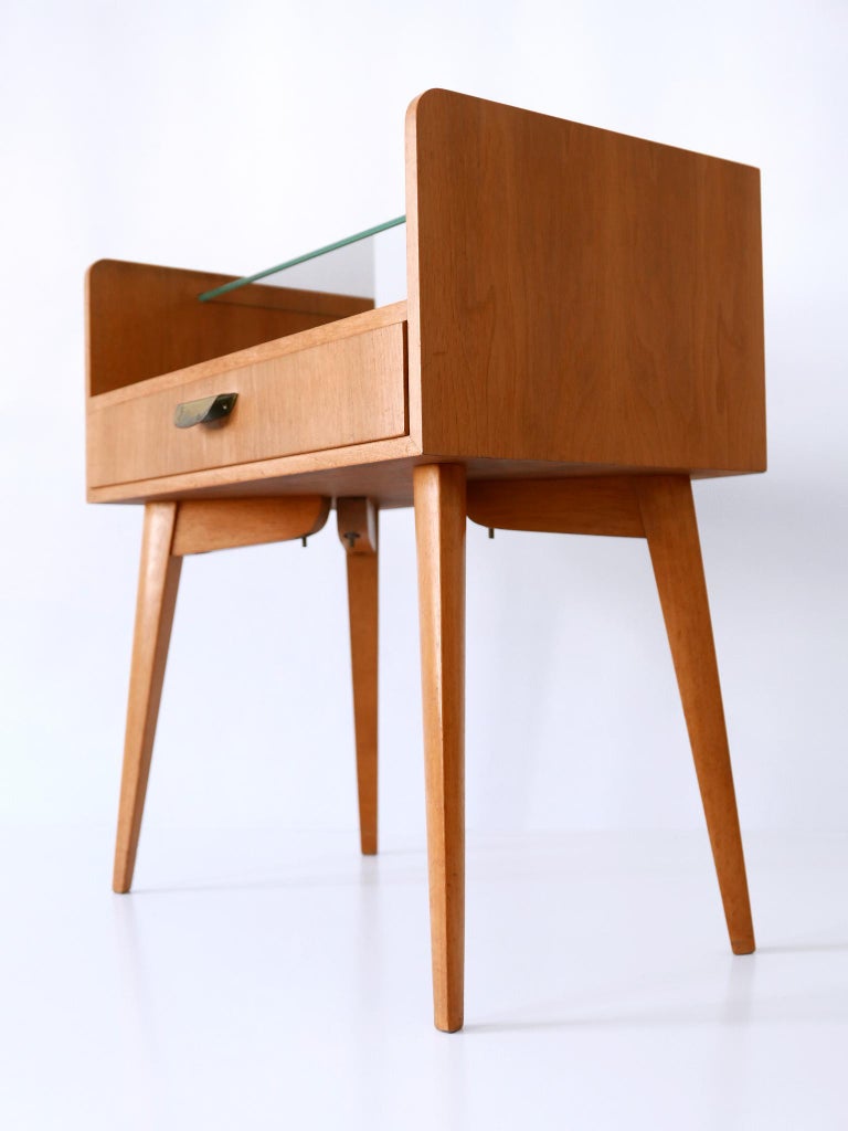 Set of Two Mid Century Modern Walnut Nightstands by WK Möbel Germany ...
