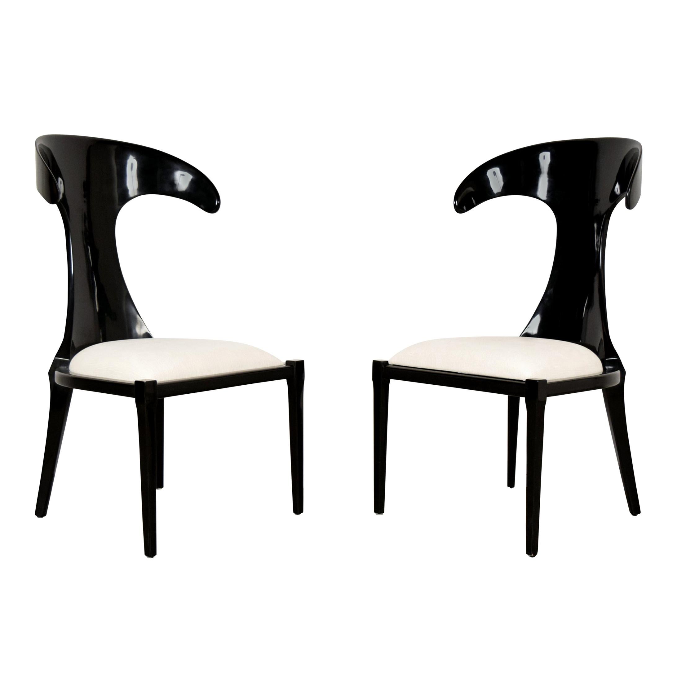 Set of Six Lotus Chairs Designed by Paul Boulva at 1stDibs