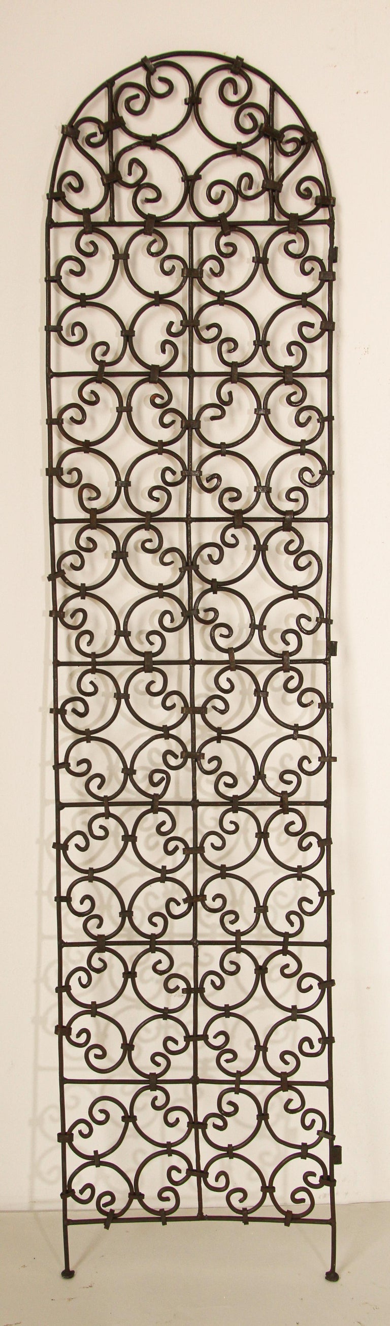 Set of Two Moorish Screen Hand Forged Iron Panels For Sale at 1stDibs