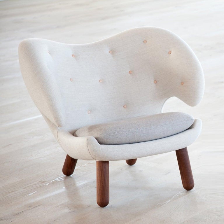 Set of Two Pelican Chairs in Fabric and Wood by Finn Juhl For Sale at ...