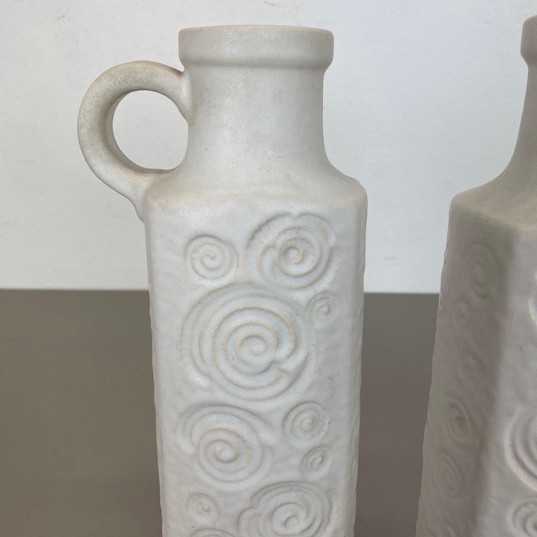 Set of Two Pottery Fat Lava Vases Jura "482-28" Made by Scheurich ...