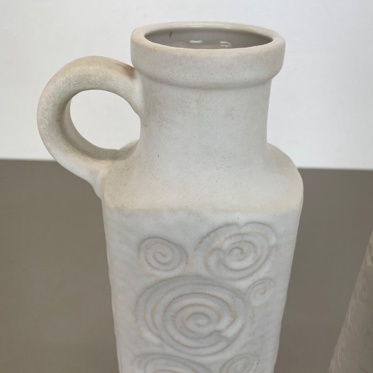 Set of Two Pottery Fat Lava Vases Jura "482-28" Made by Scheurich ...