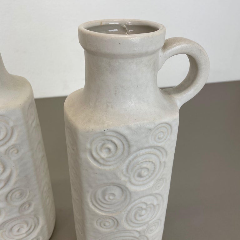 Set of Two Pottery Fat Lava Vases Jura "482-28" Made by Scheurich ...