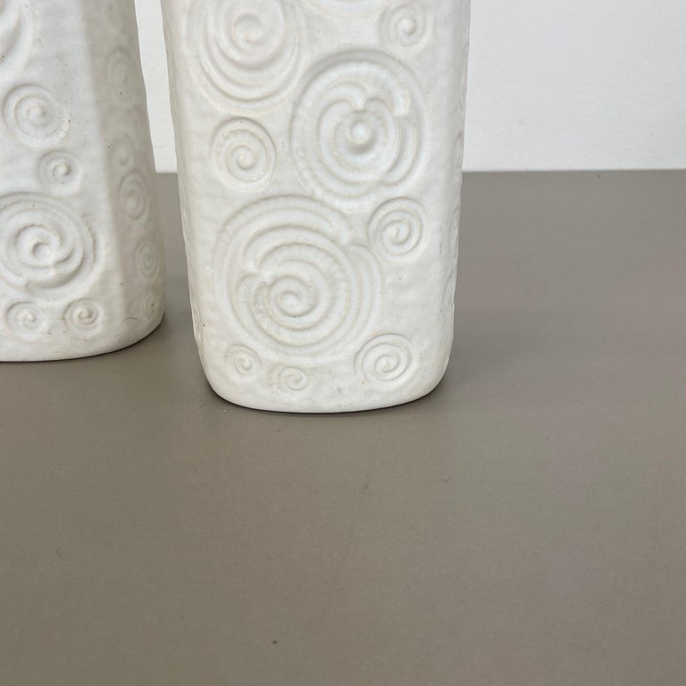 Set of Two Pottery Fat Lava Vases Jura "482-28" Made by Scheurich ...
