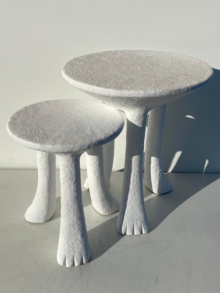 Set of Two Primitive African Side / End Tables For Sale at 1stDibs