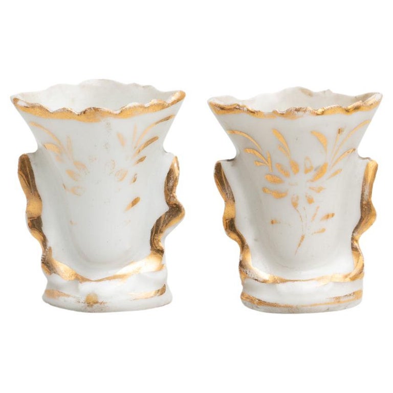 Set of Two Small Late 19th Century Spanish Serves Style Vases For Sale ...
