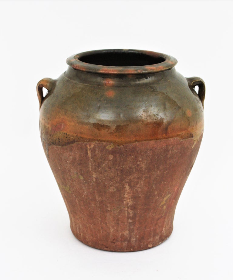 Set of Two Spanish Terracotta Olive Jars or Vessels For Sale at 1stDibs