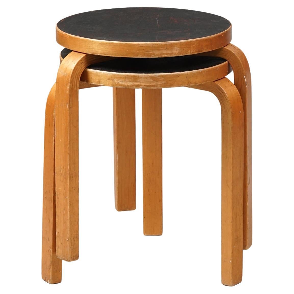Stool model 60, Alvar Aalto, Artek, 1950s For Sale at 1stDibs