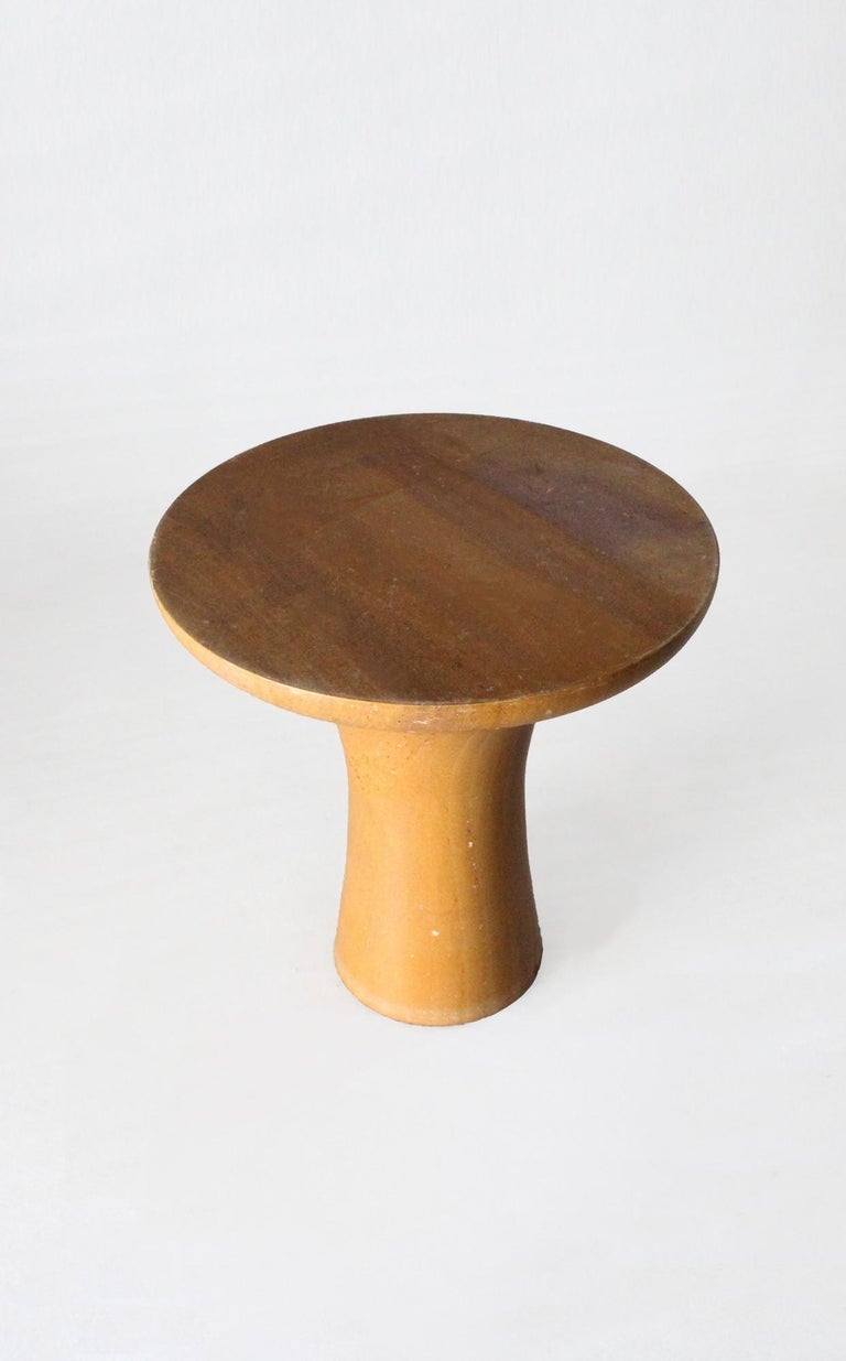 Set of Two Tabla Tables in Jaisalmer Stone Handcrafted in India by Paul ...