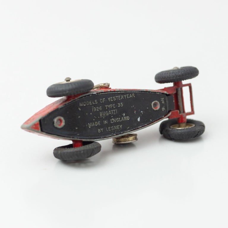 Set of Two Vintage Bugatti MatchBox Car Toys, circa 1960 For Sale at ...