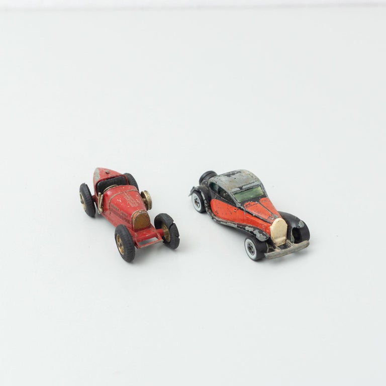 Set of Two Vintage Bugatti MatchBox Car Toys, circa 1960 For Sale at ...