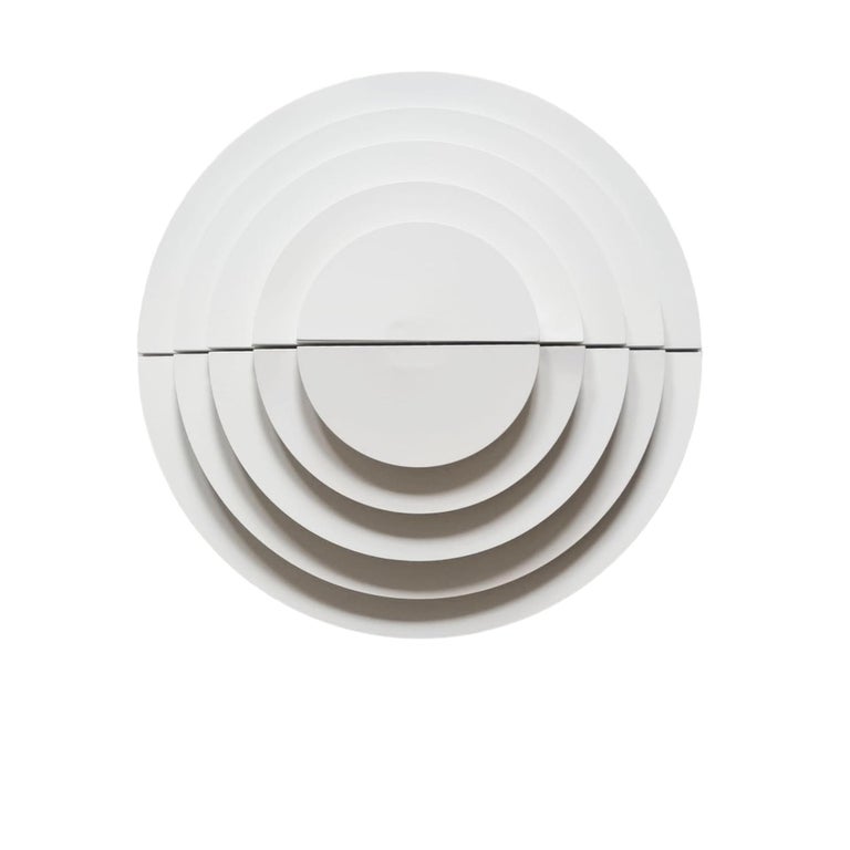 Set of Two White Metal "Meander" Wall Lights by RAAK Amsterdam, the ...