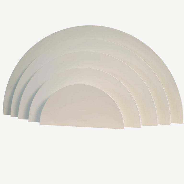 Set of Two White Metal "Meander" Wall Lights by RAAK Amsterdam, the ...