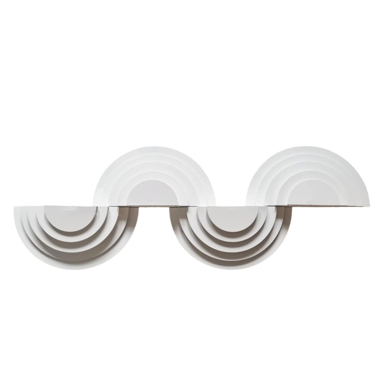 Set of Two White Metal "Meander" Wall Lights by RAAK Amsterdam, the ...