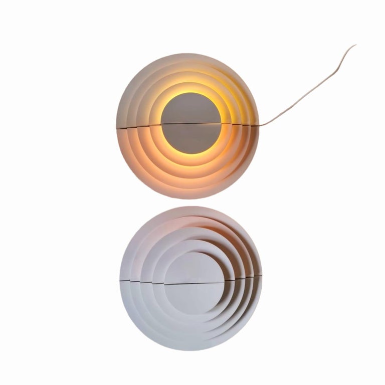 Set of Two White Metal "Meander" Wall Lights by RAAK Amsterdam, the ...