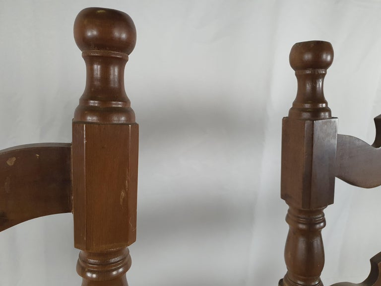 Set of Two Woven Straw Chairs For Sale at 1stDibs