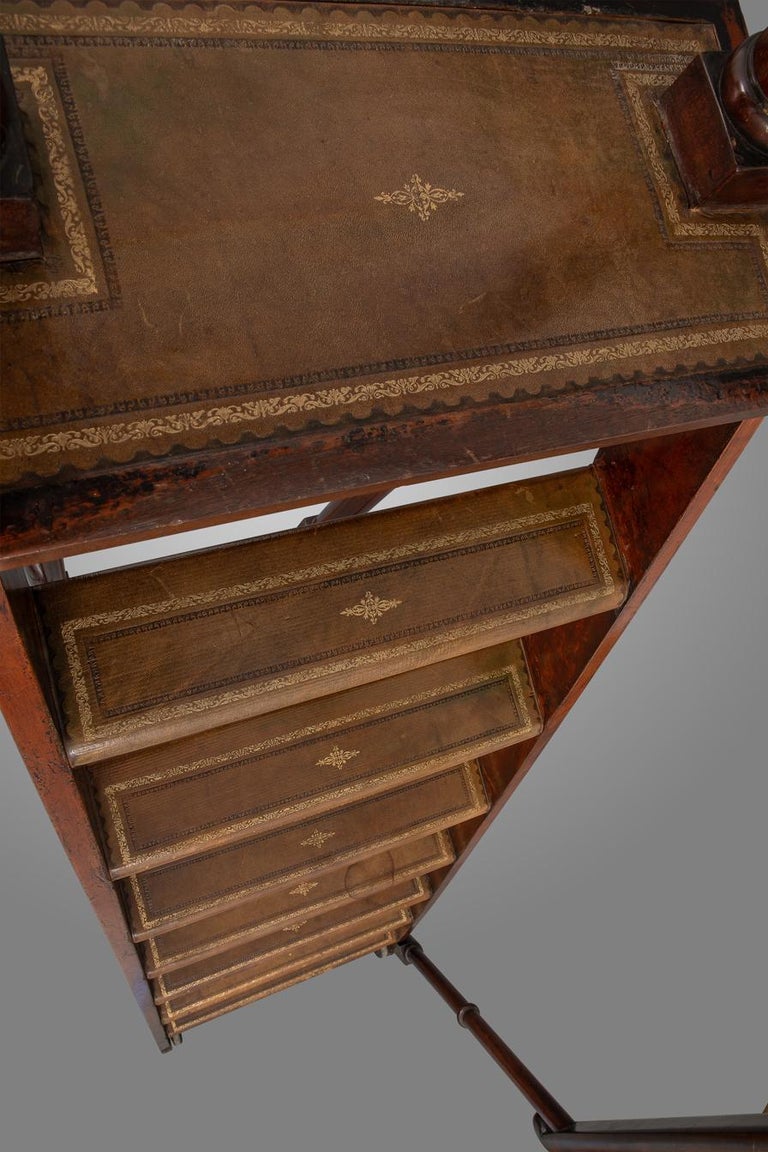 Set of Victorian Mahogany Library Steps For Sale at 1stDibs
