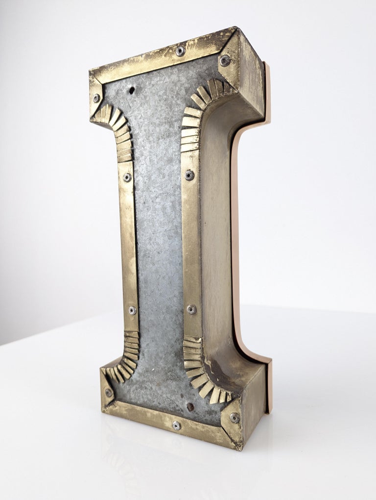 Set of Vintage Letters 1970s Light Sign For Sale at 1stDibs