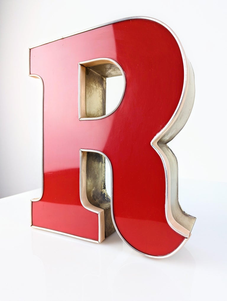 Set of Vintage Letters 1970s Light Sign For Sale at 1stDibs