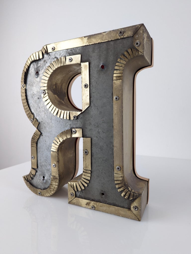 Set of Vintage Letters 1970s Light Sign For Sale at 1stDibs