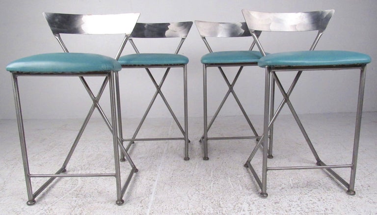 Set of Vintage Modern Counter Stools at 1stDibs