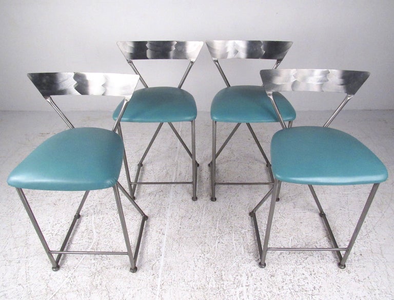 Set of Vintage Modern Counter Stools at 1stDibs