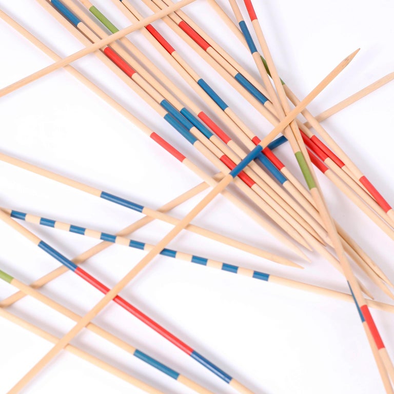 Set of Vintage Very Large Pick-Up Sticks For Sale at 1stDibs