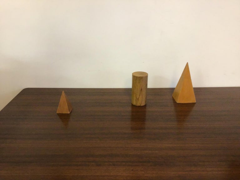 Set of Vintage Wooden Geometric Shapes at 1stDibs | vintage geometry ...