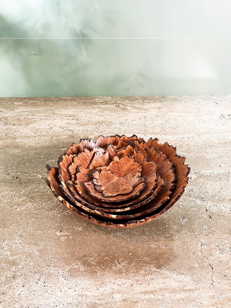 Set of Wooden Nesting Bowls by Mike Mahoney For Sale at 1stDibs