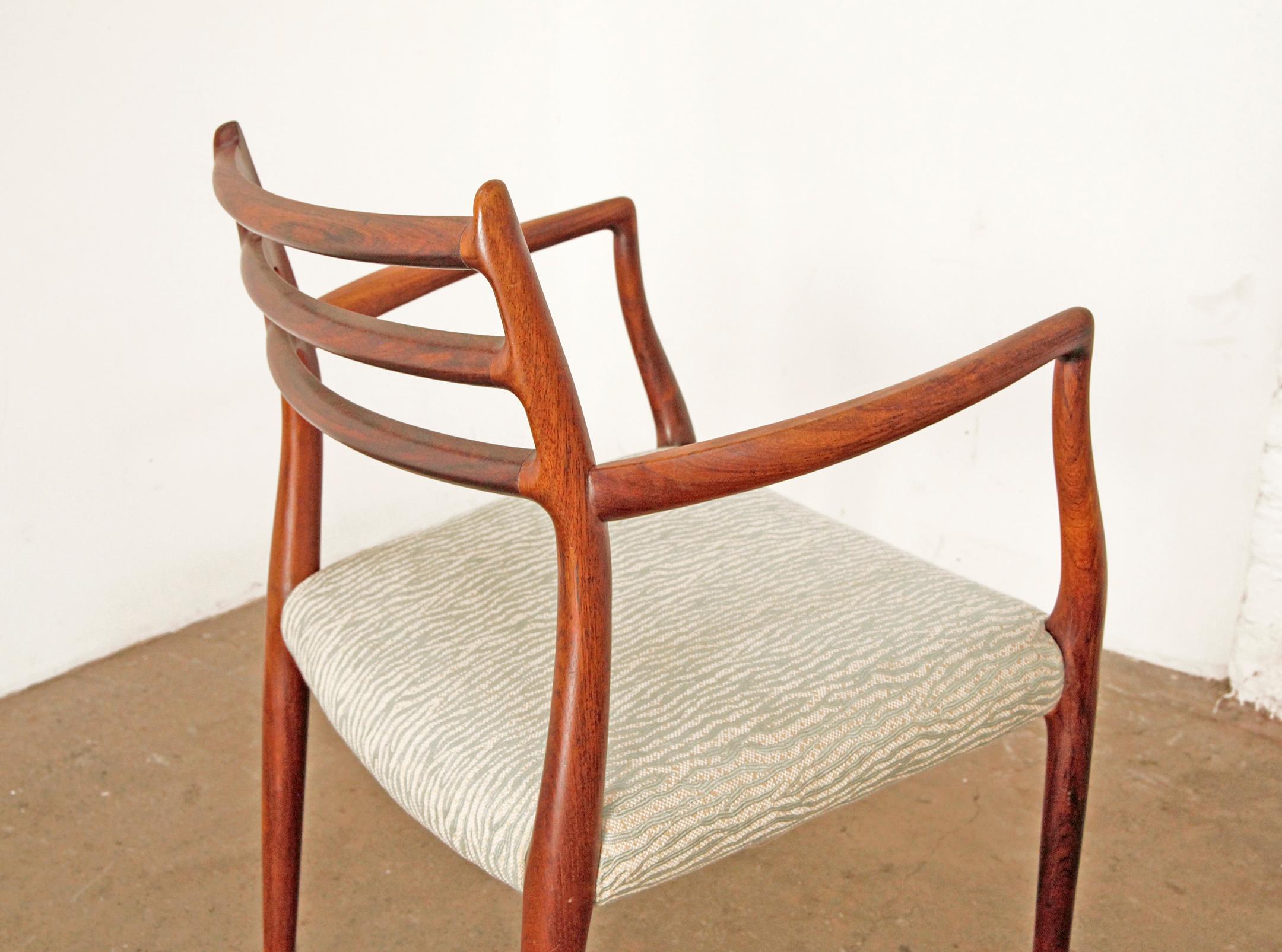 Set Rosewood Niels Moller Model 62 / 78 Dining Chairs For Sale at 1stDibs