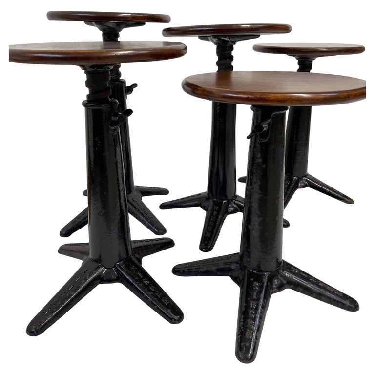 Set Run 5 Antique Industrial Original Vintage Singer Sewing Factory ...