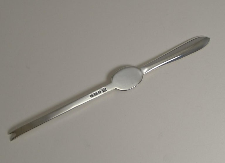 Set Six Cased English Sterling Silver Lobster Picks, 1928 at 1stDibs