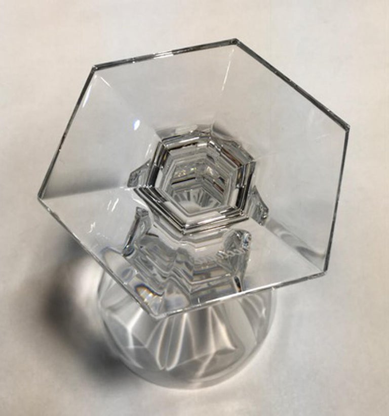 Baccarat Set Three Clear Crystal Goblets Glasses, France 21st Century ...