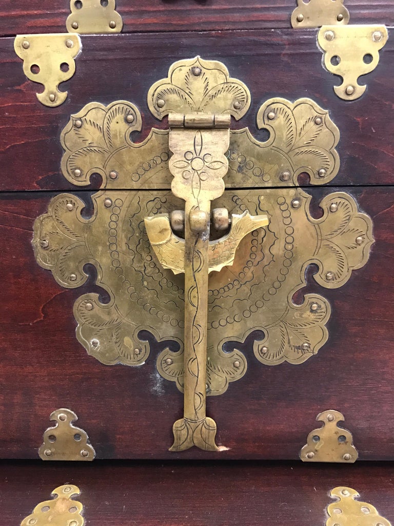 Set Three Chinese Antique Stacking Chests Trunks Boxes Tables Cocktail ...