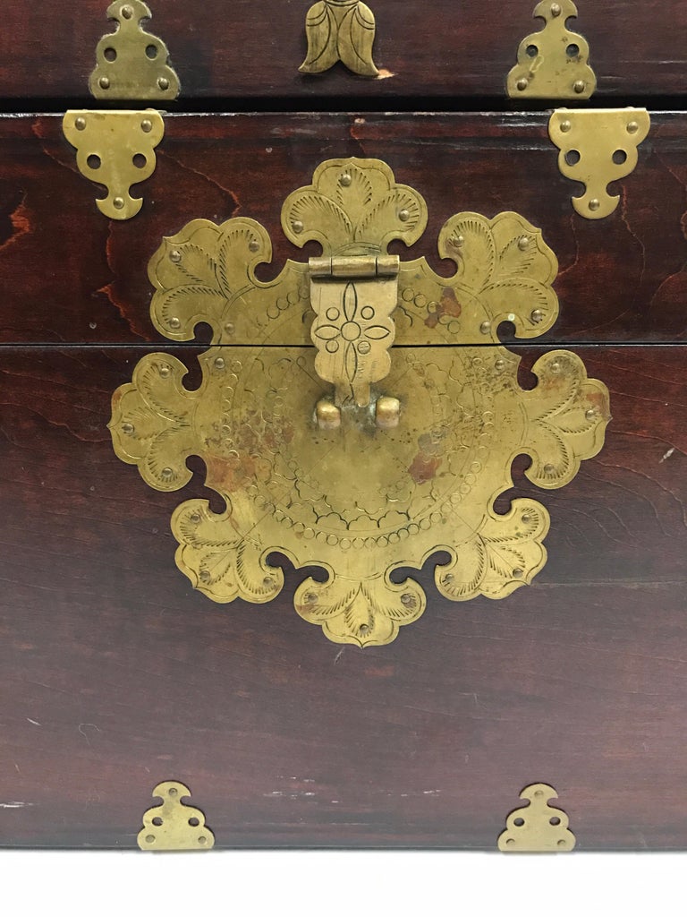 Set Three Chinese Antique Stacking Chests Trunks Boxes Tables Cocktail ...