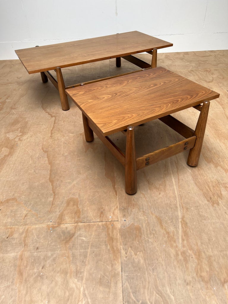 Set Vintage, Midcentury Brazilian Coffee Table and End Table by Móveis ...