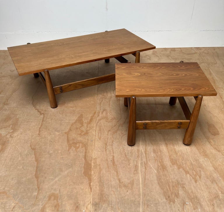Set Vintage, Midcentury Brazilian Coffee Table and End Table by Móveis ...