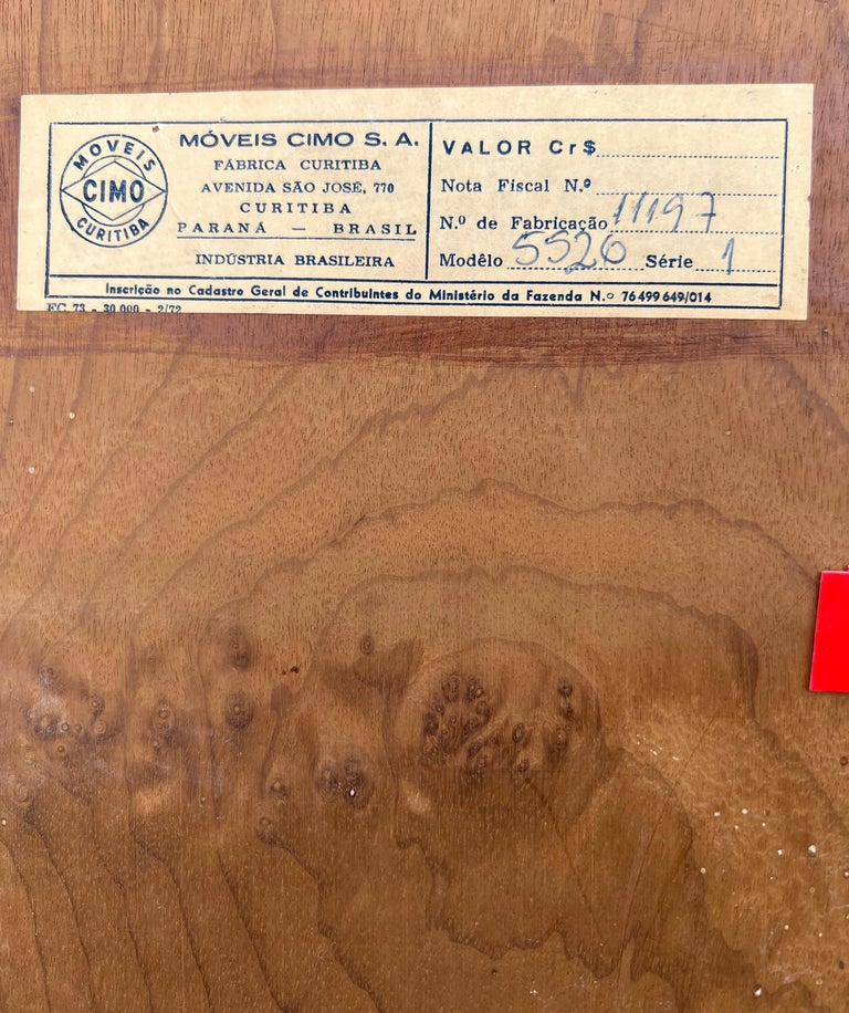 Set Vintage, Midcentury Brazilian Coffee Table and End Table by Móveis ...