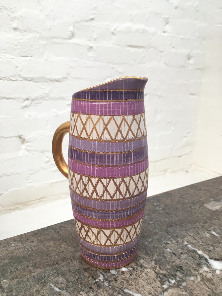 Seta Jug by Aldo Londi for Bitossi Italy 1957 Signed at 1stDibs