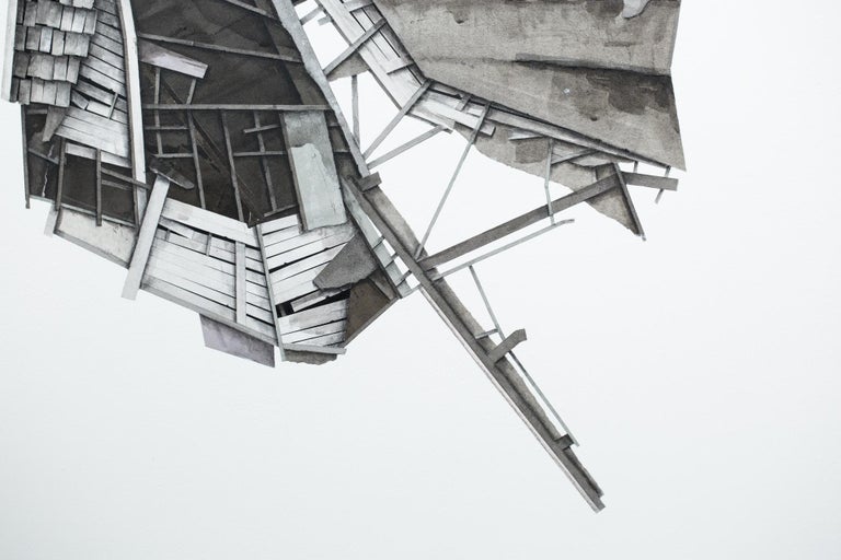 Seth Clark - "Mass Study III", Layered paper and drawing collage ...