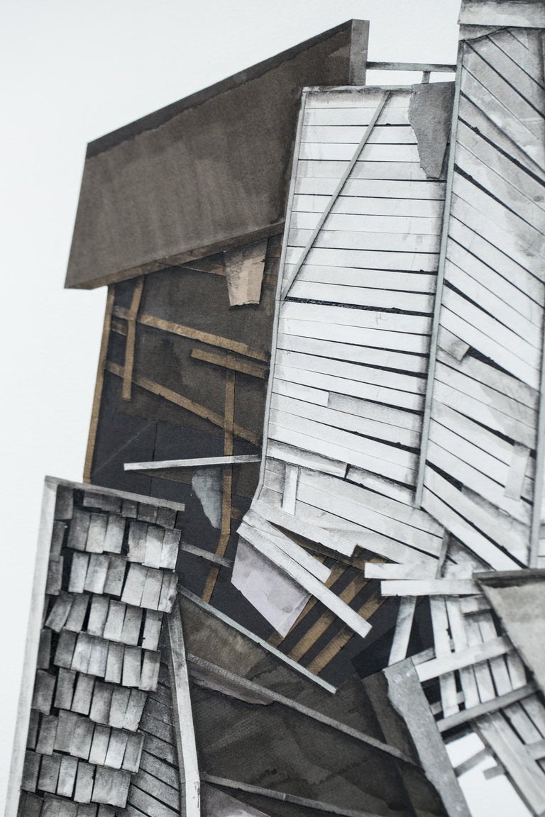 Seth Clark - "Mass Study III", Layered paper and drawing collage ...